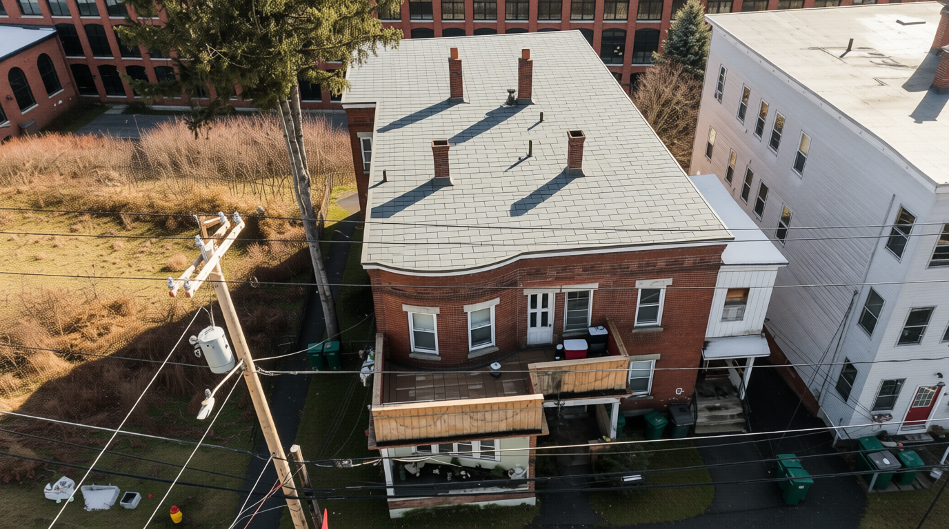 remove snow remove power lines smooth out roof