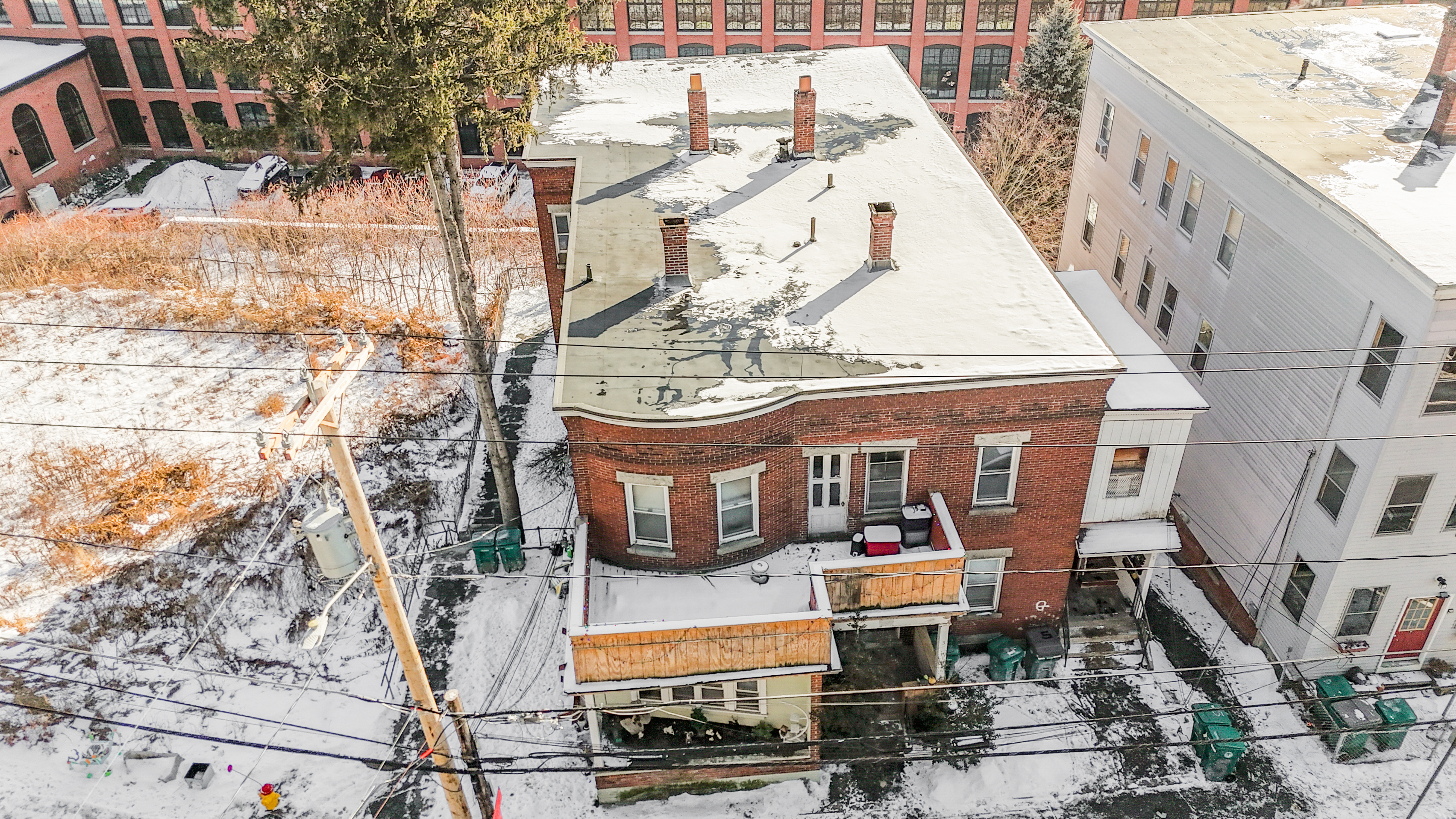remove snow remove power lines smooth out roof
