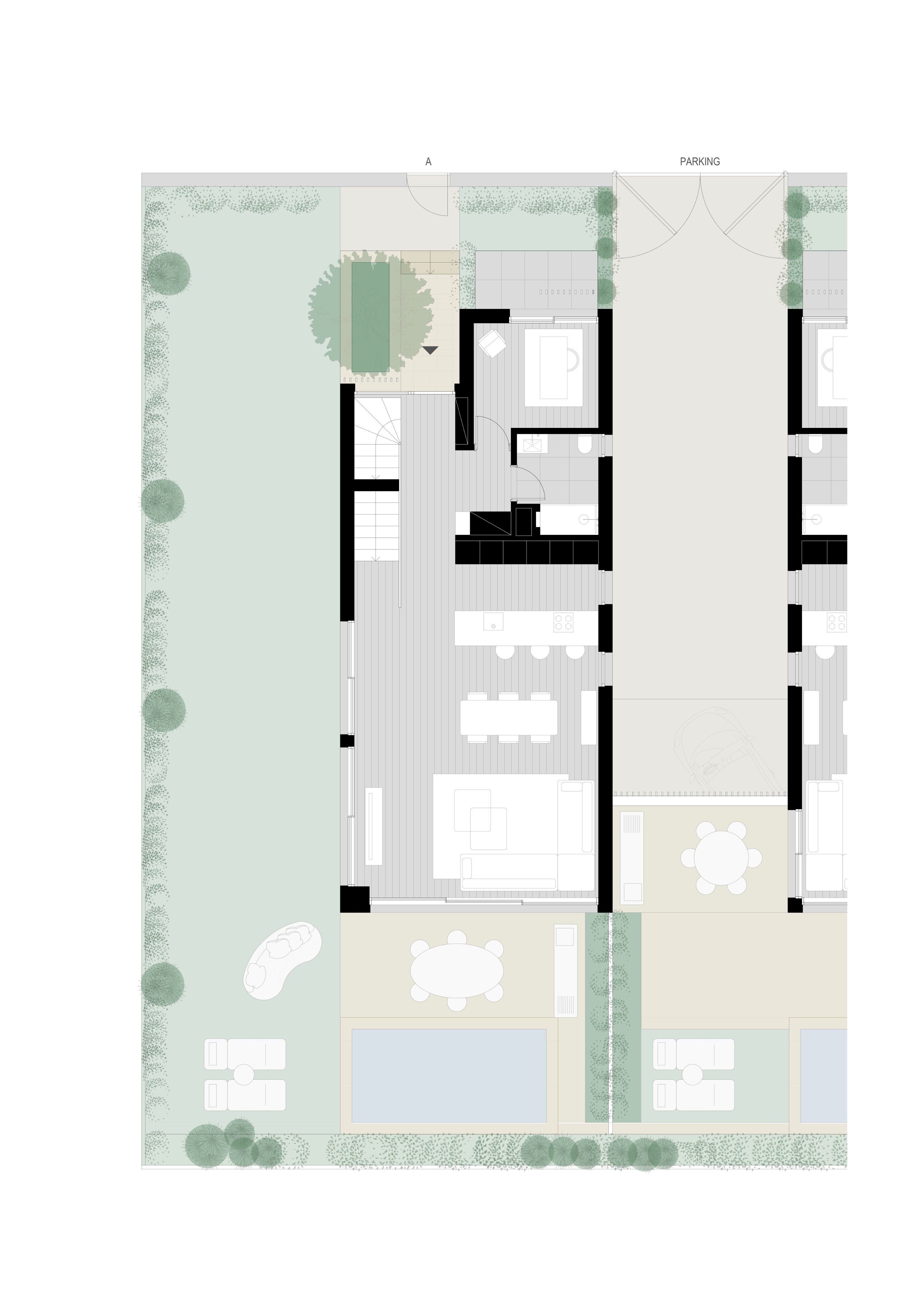 populate empty d floor plan with realistic furniture and fixtures while ...