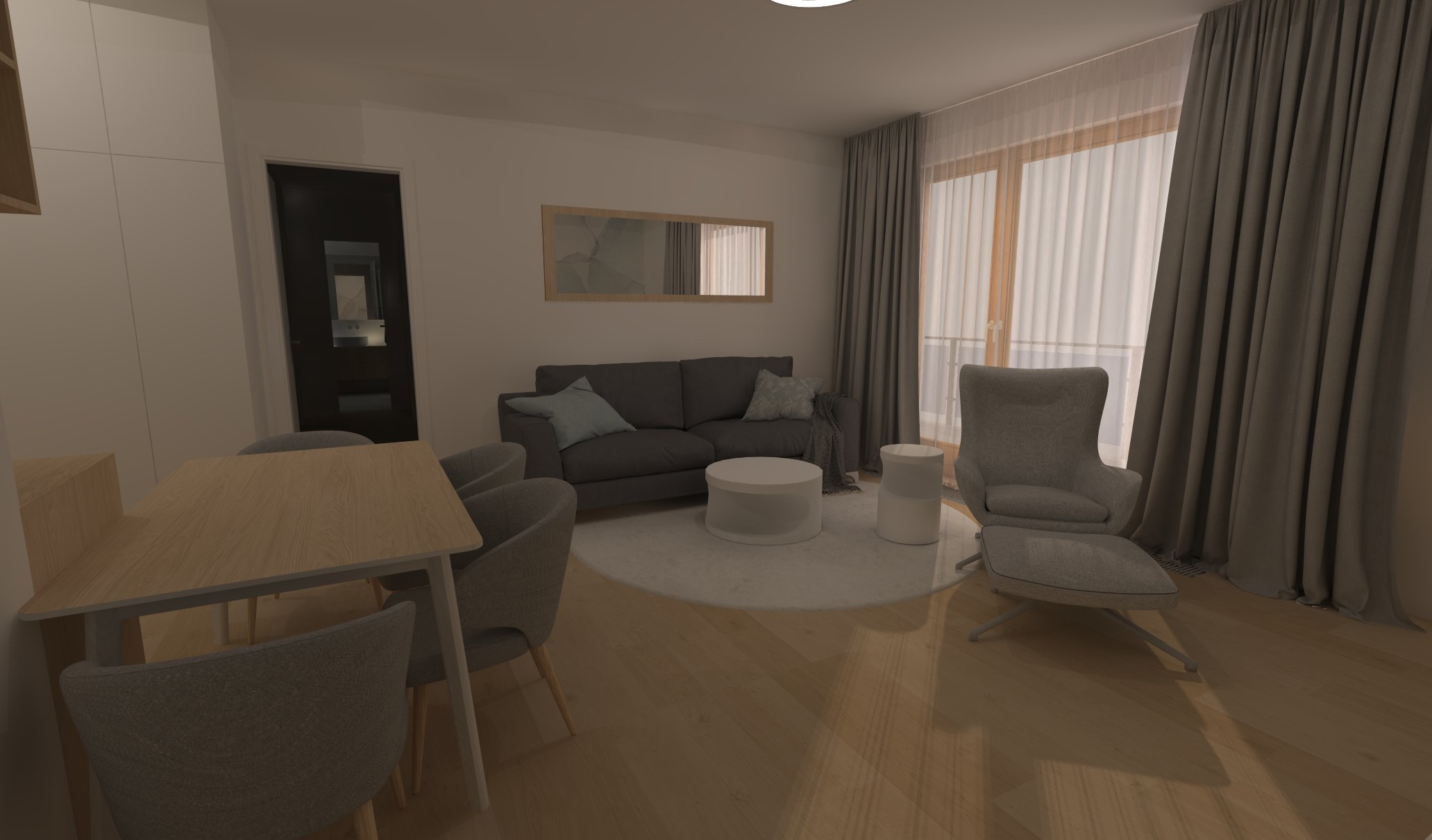 vedle dve do chodby jsou b l vysok sk n sv tlo v chodb