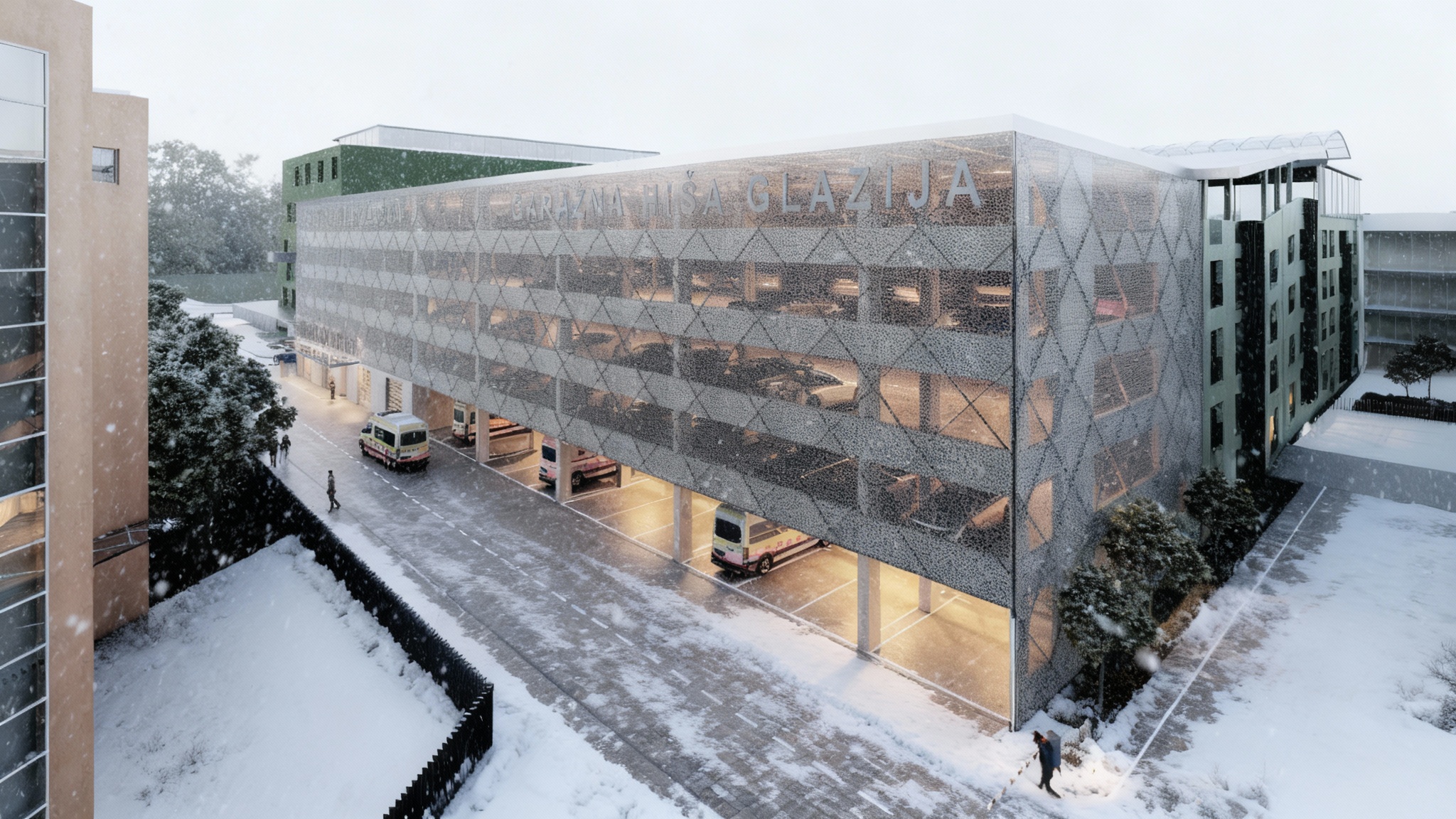 light snow falling cosy winter atmosphere snow on the floor keep the ...