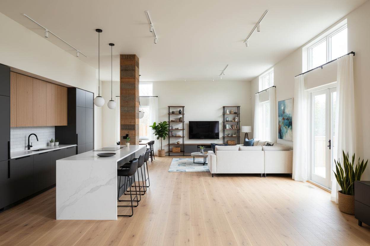 make interiorphotos of kitchen livingroom