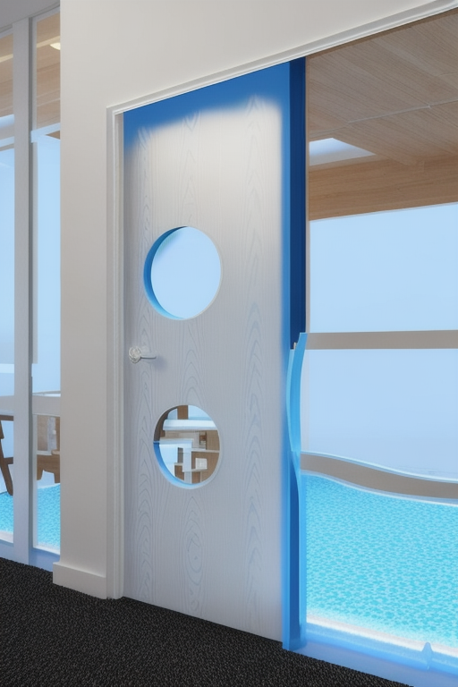 shift the glass to the height where is marked with the blue line