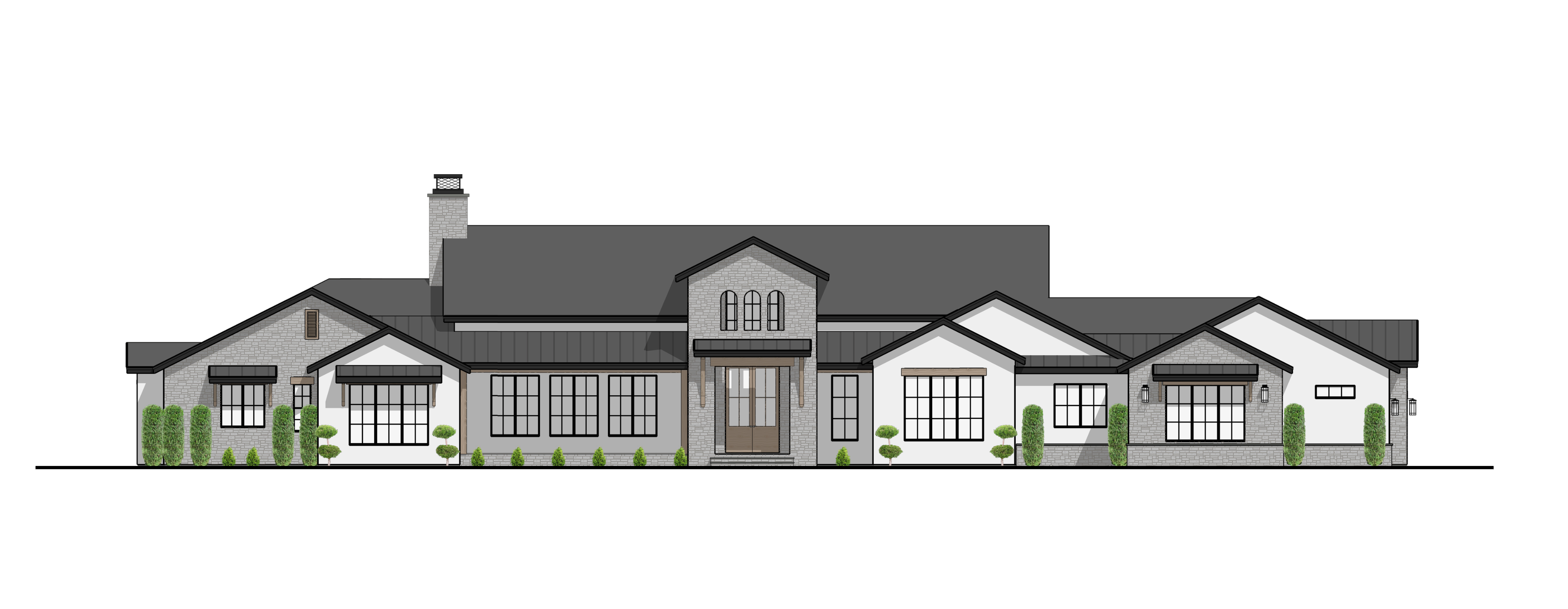 light color eastern wa in an estate type neighborhood add some trees in ...