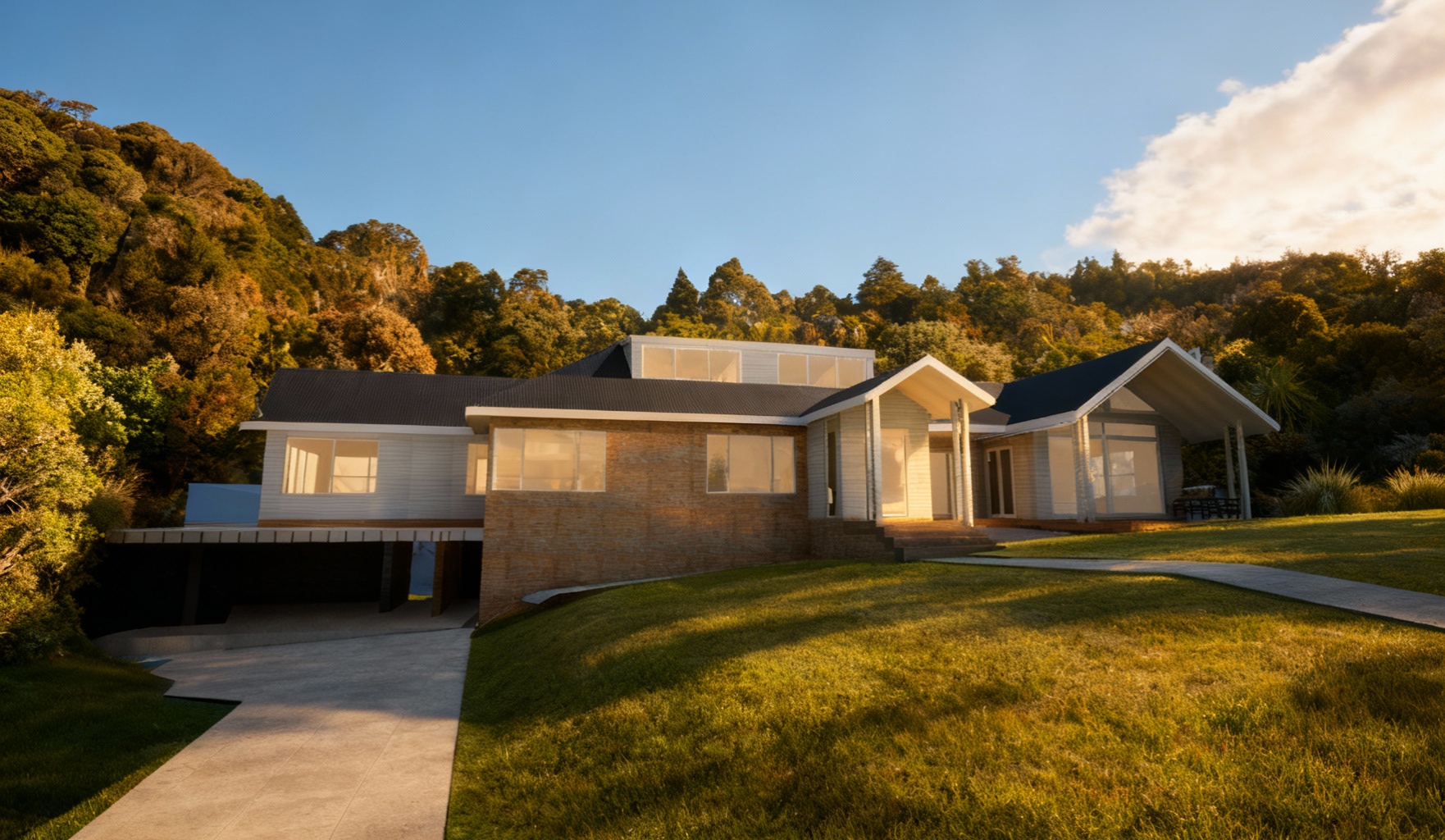 the greenery is native new zealand bush