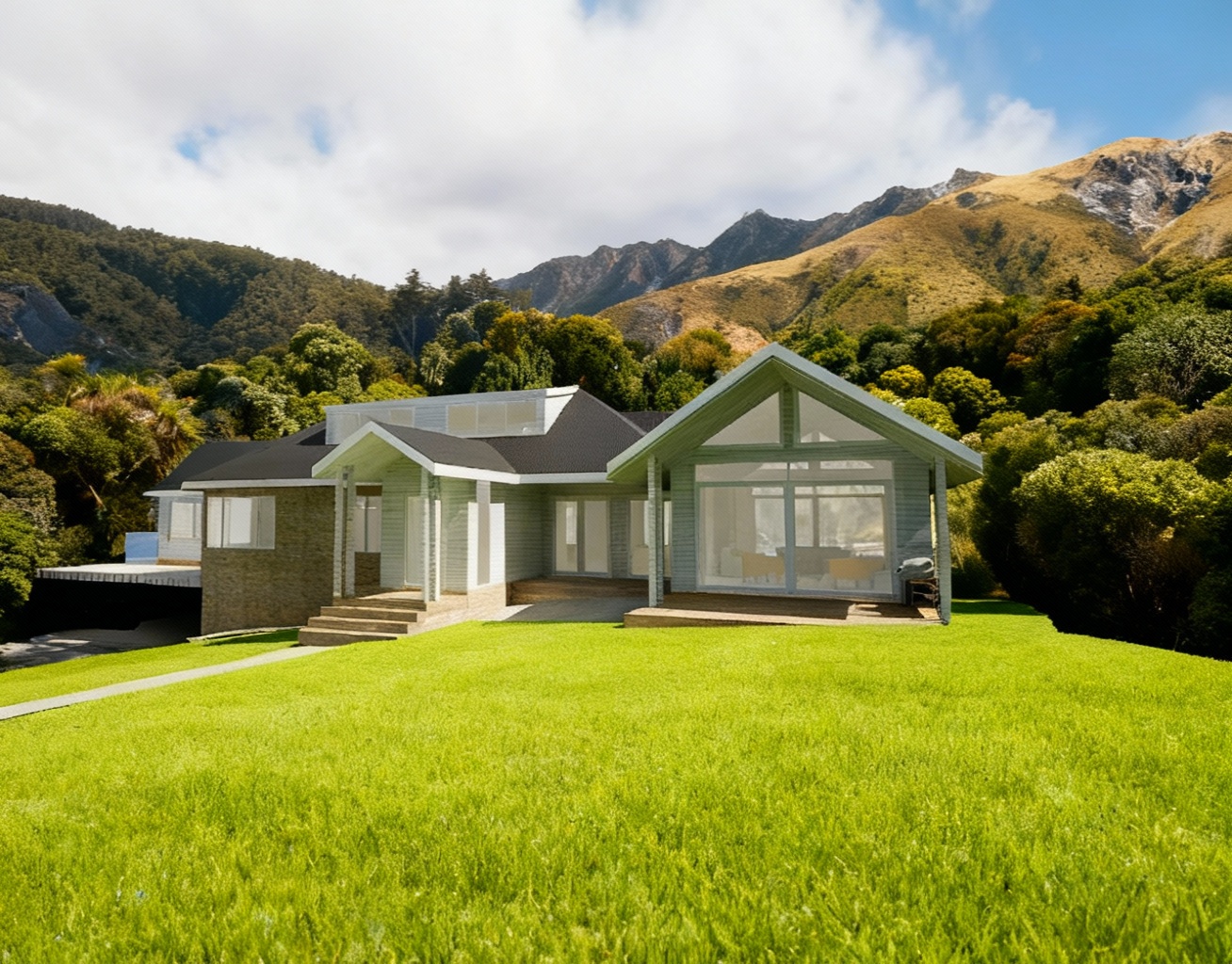 the greenery is native new zealand bush