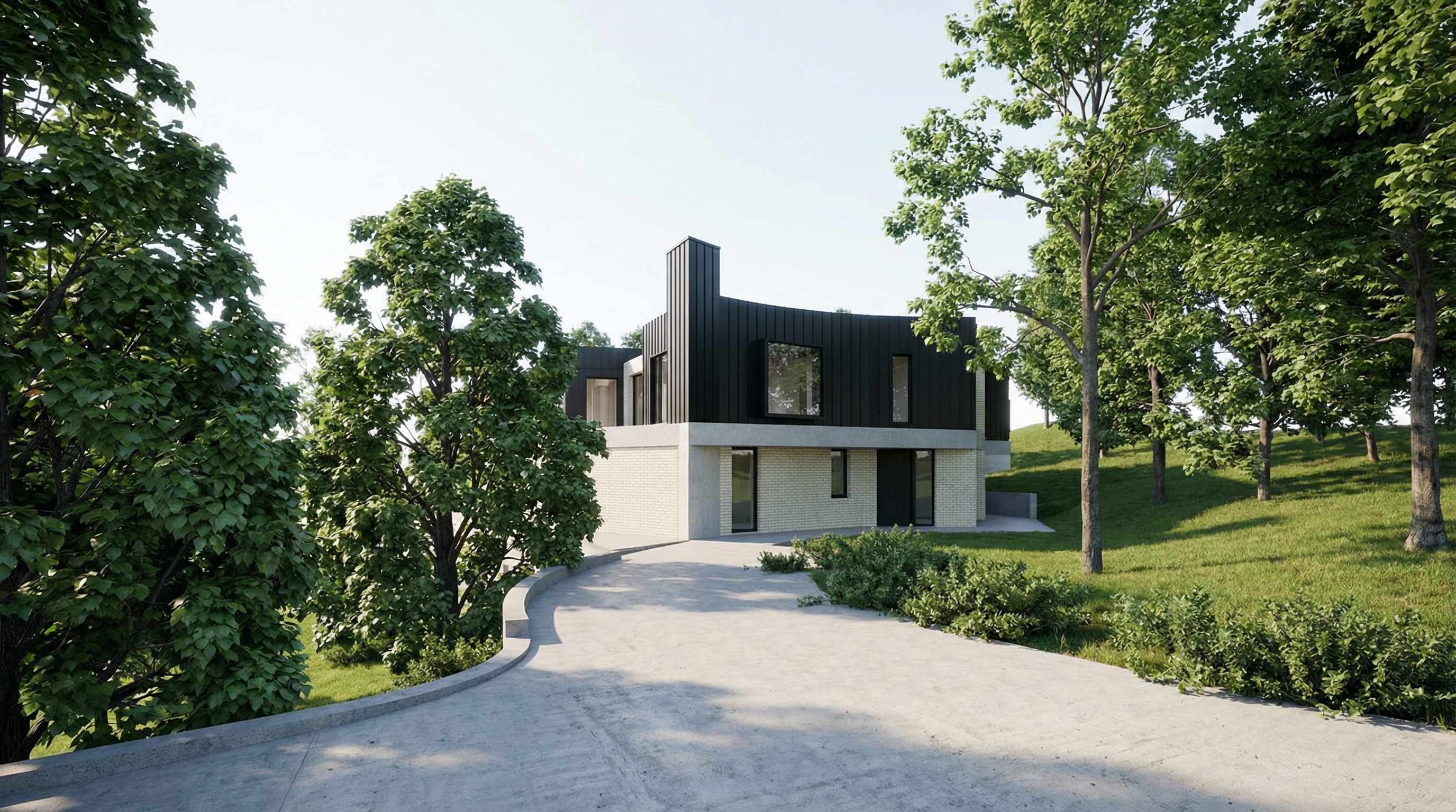 create a photo realistic visual of the ground floor material is a ...