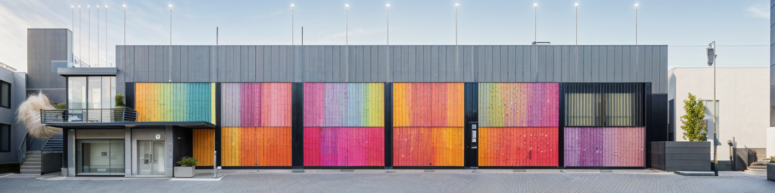 modern exterior shot panels outdoor colour ral architecture