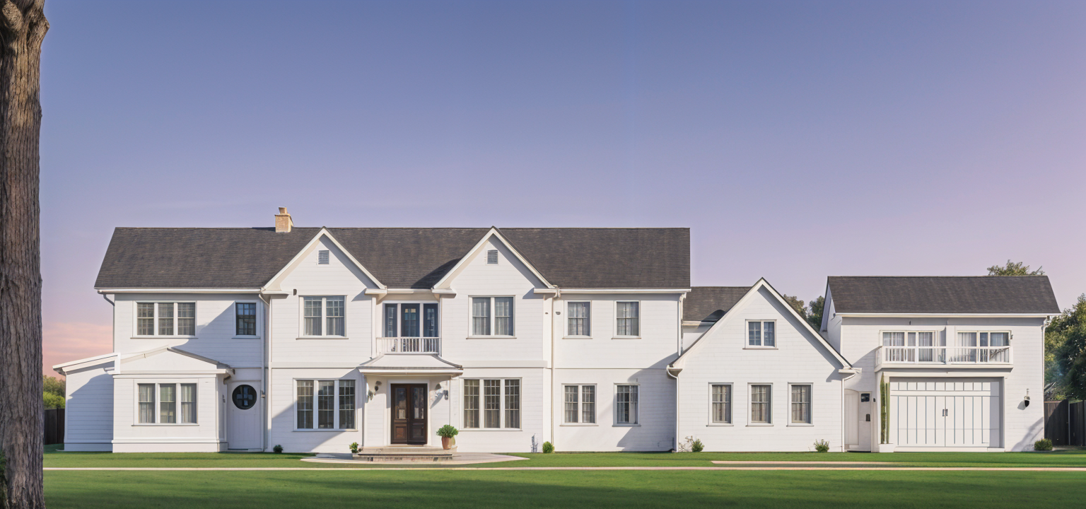 colonial revival exterior shot architecture