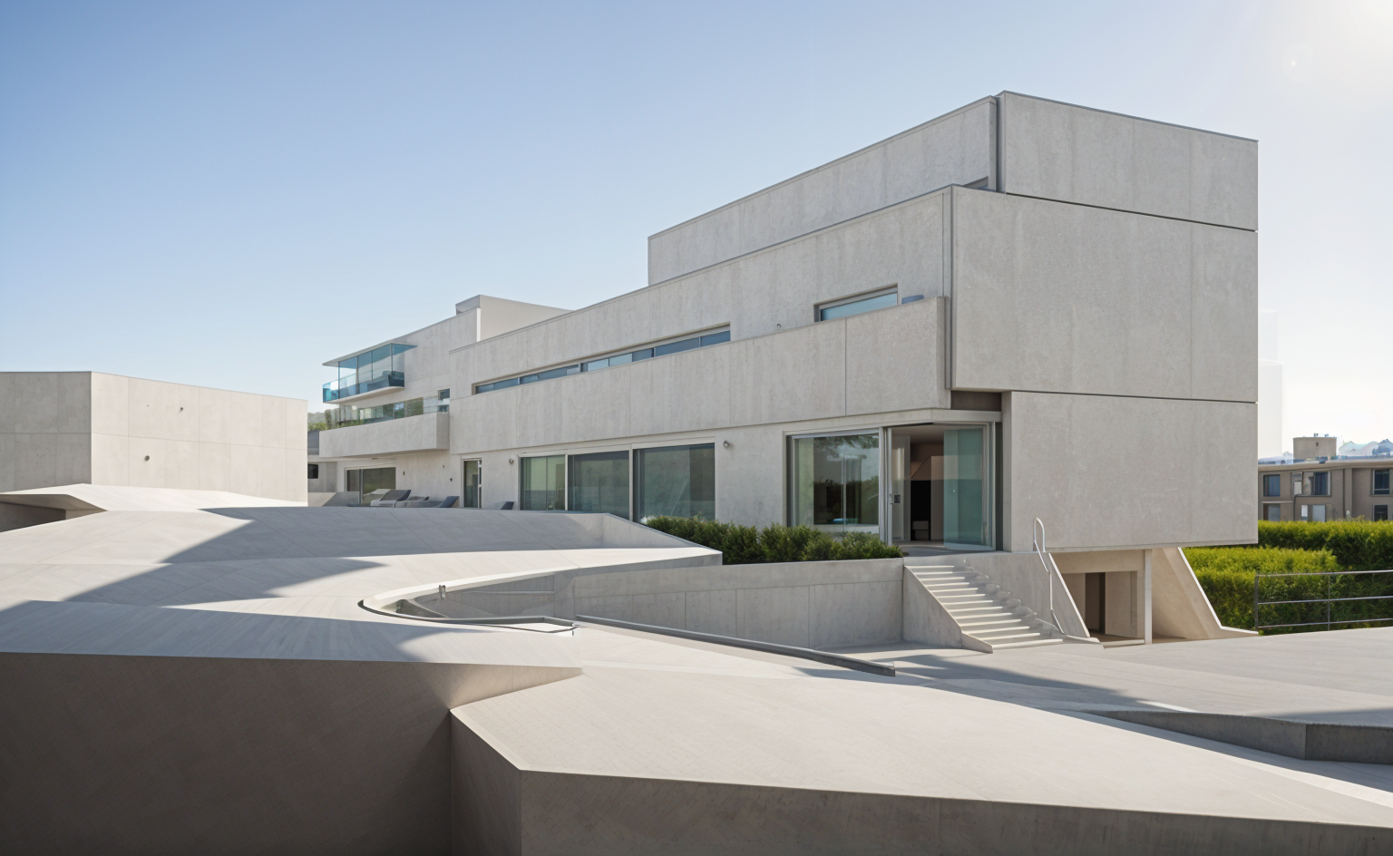 inspired by carlo scarpa exterior shot sustainable design modern ...