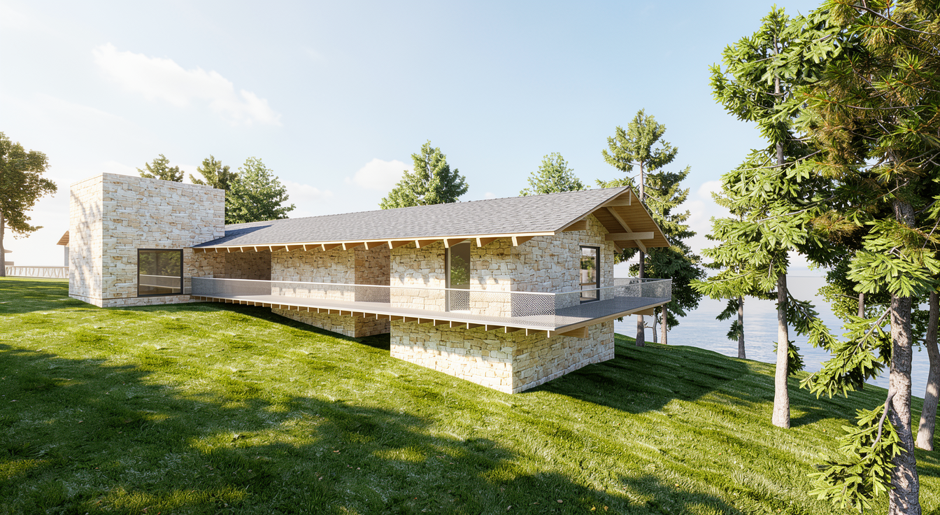 tennessee native trees light colored stone with heavy grout