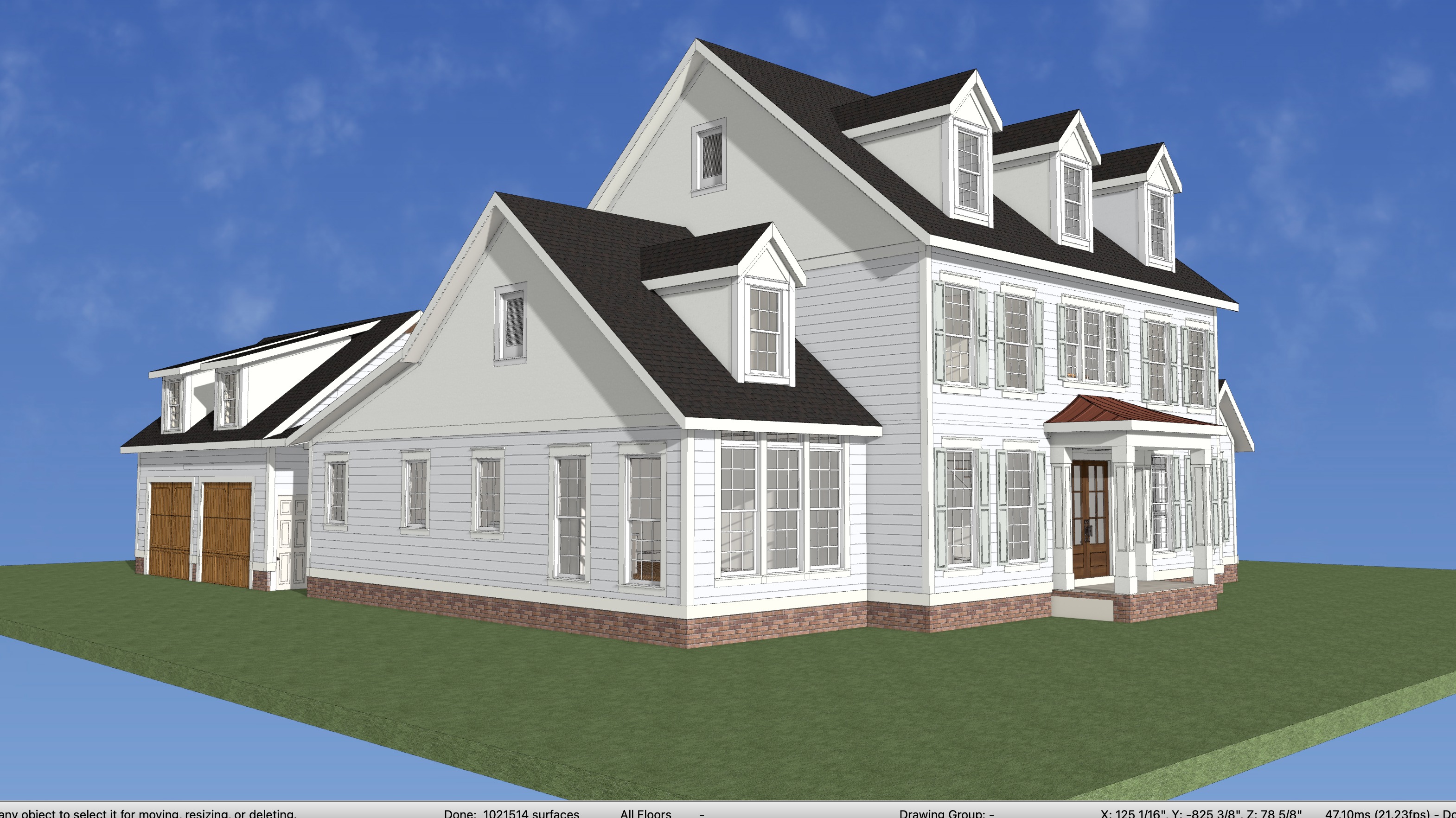 add a background and basic landscaping